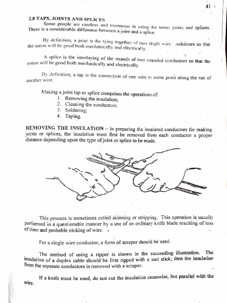 Types of Taps Joints and Splices Module | PDF