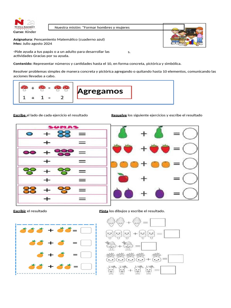 Kinder Matematicas Guia Sep 2023 | PDF