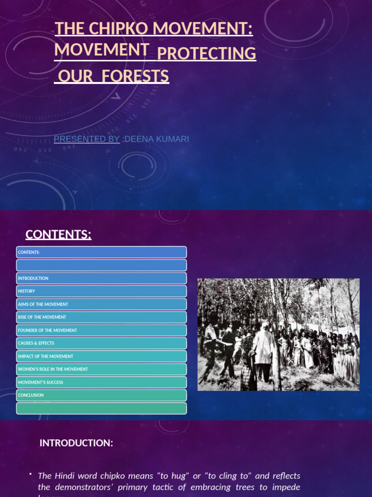 Chipko Movement PPT 3 1 | PDF