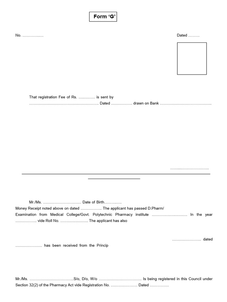 Form G | PDF