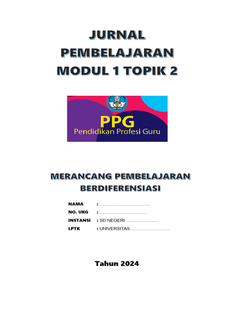 JURNAL MODUL 1 Merancang Pembelajaran Diferensiasi | PDF