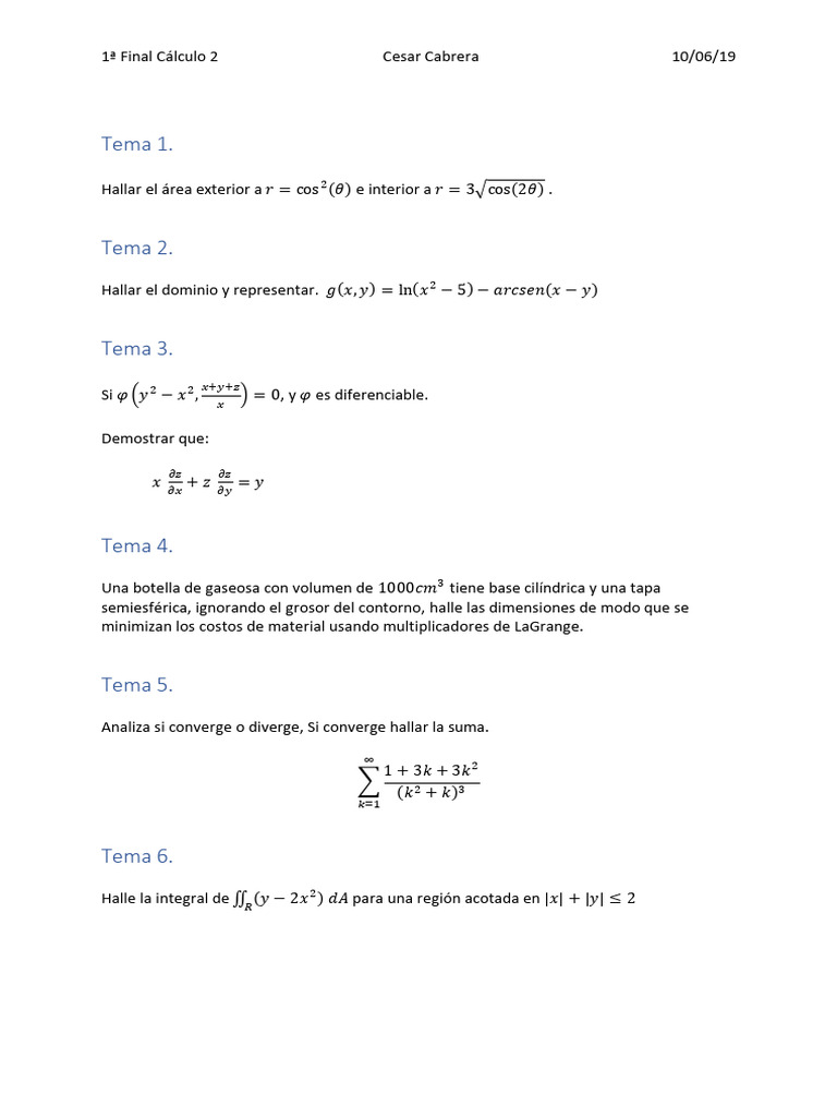 1 Final_C2_1 Sem Cabrera 2019 | PDF