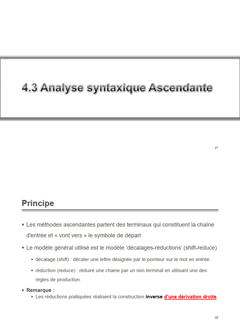 Analyse Syntaxique P3 | PDF