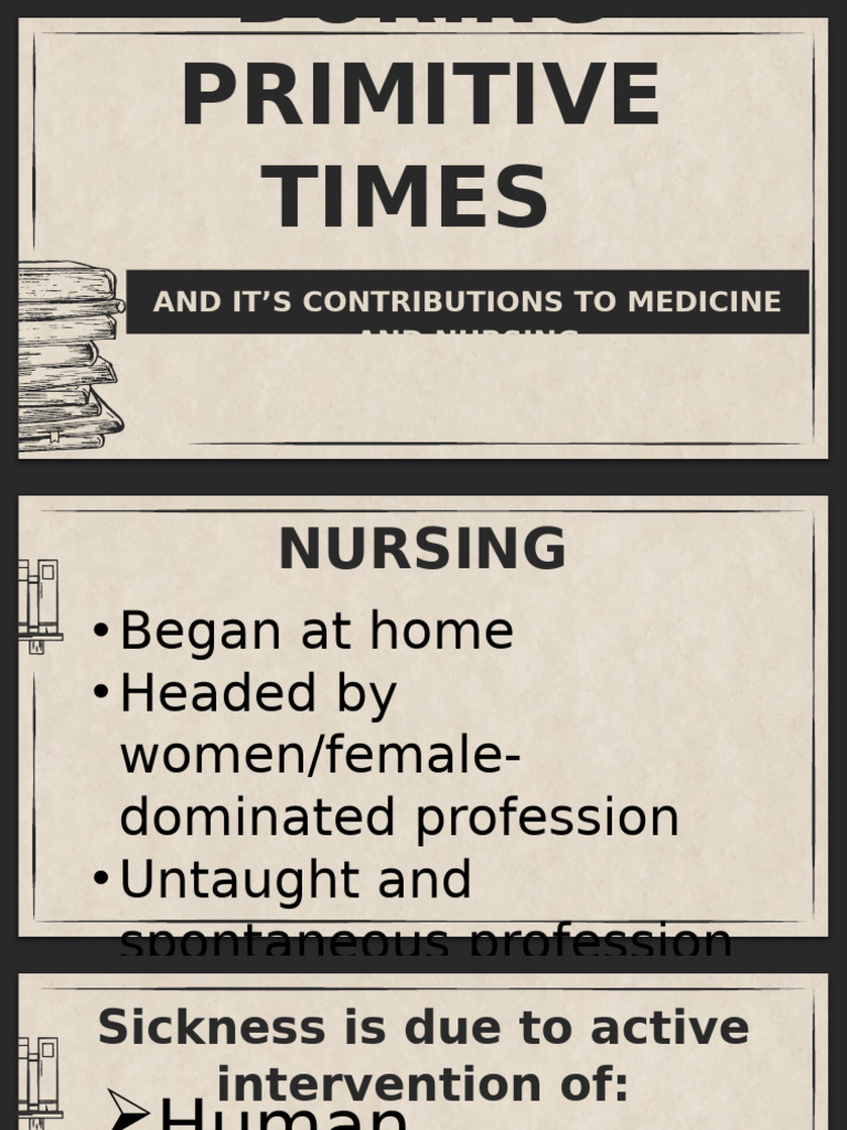 Nursing During Primitive Times | PDF
