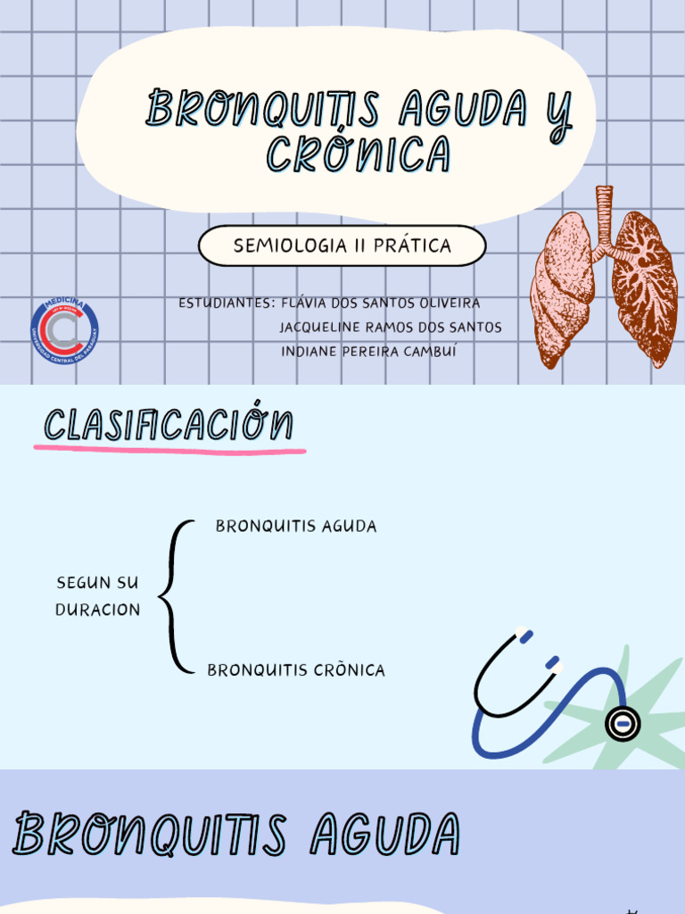 Bronquitis Aguda y Cronica PDF | PDF | Medicina Clínica | Ciências e Matemática