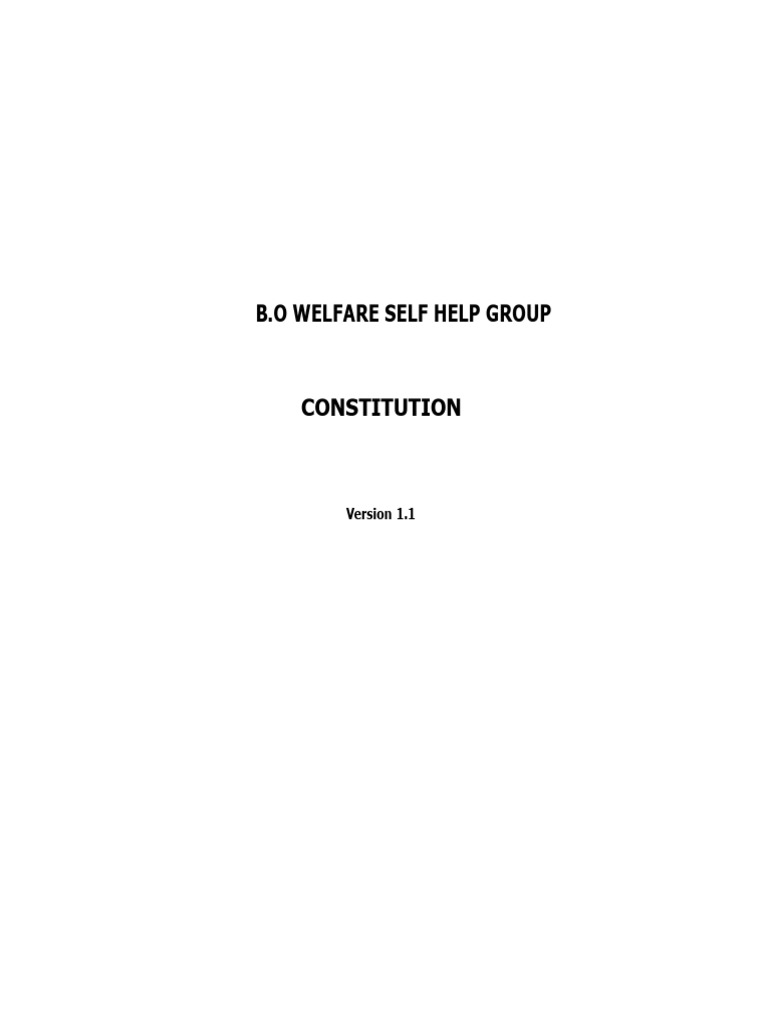 Boshwg Constitution | PDF