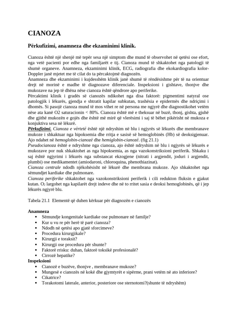 CIANOZA | PDF