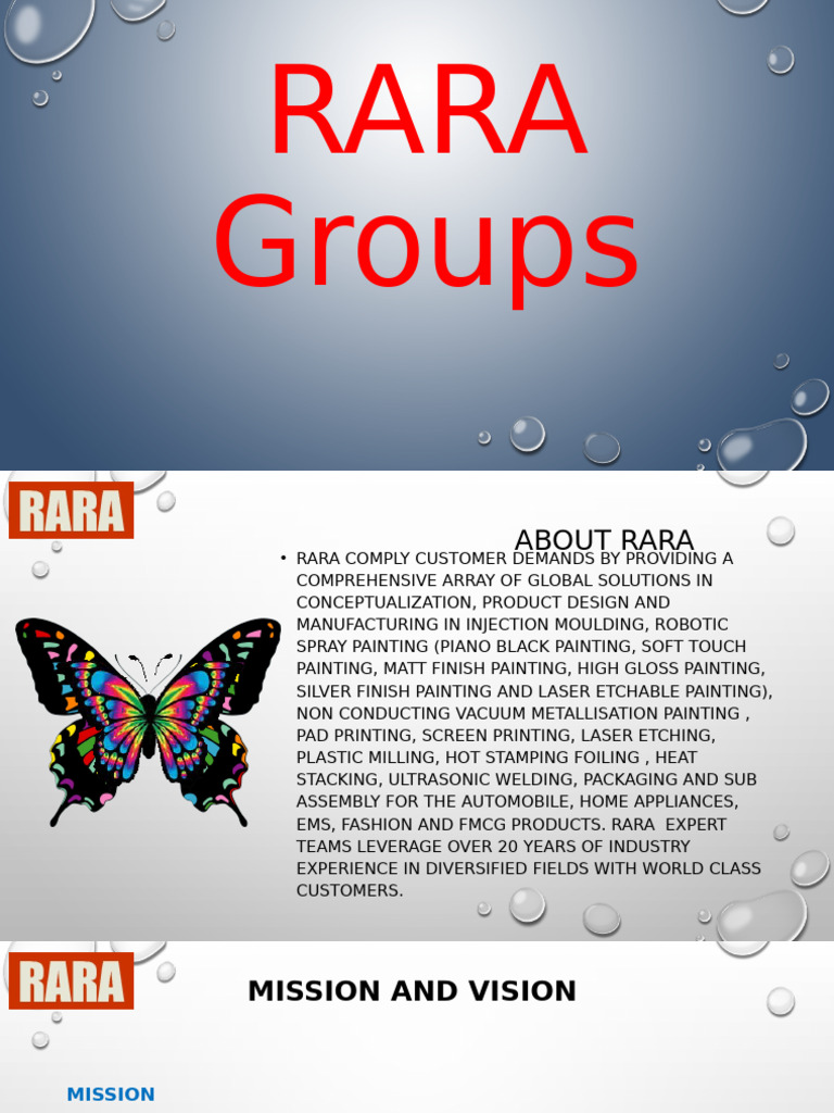 RARA Groups - Profile (Revised) | PDF