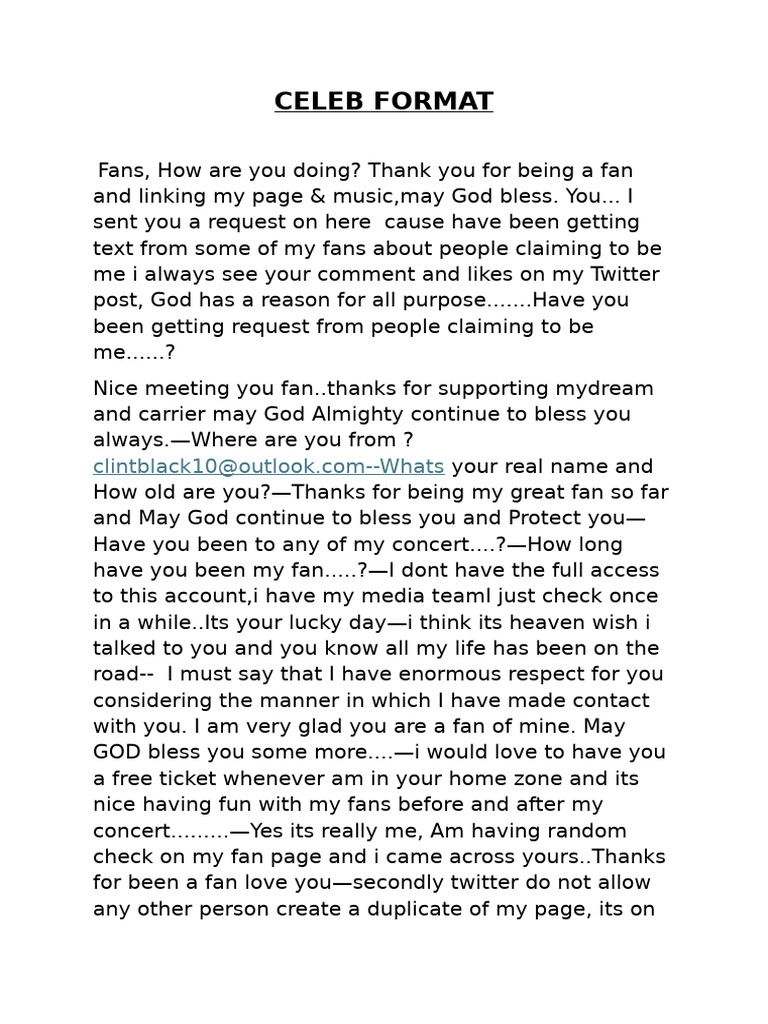 Celeb FMT | PDF