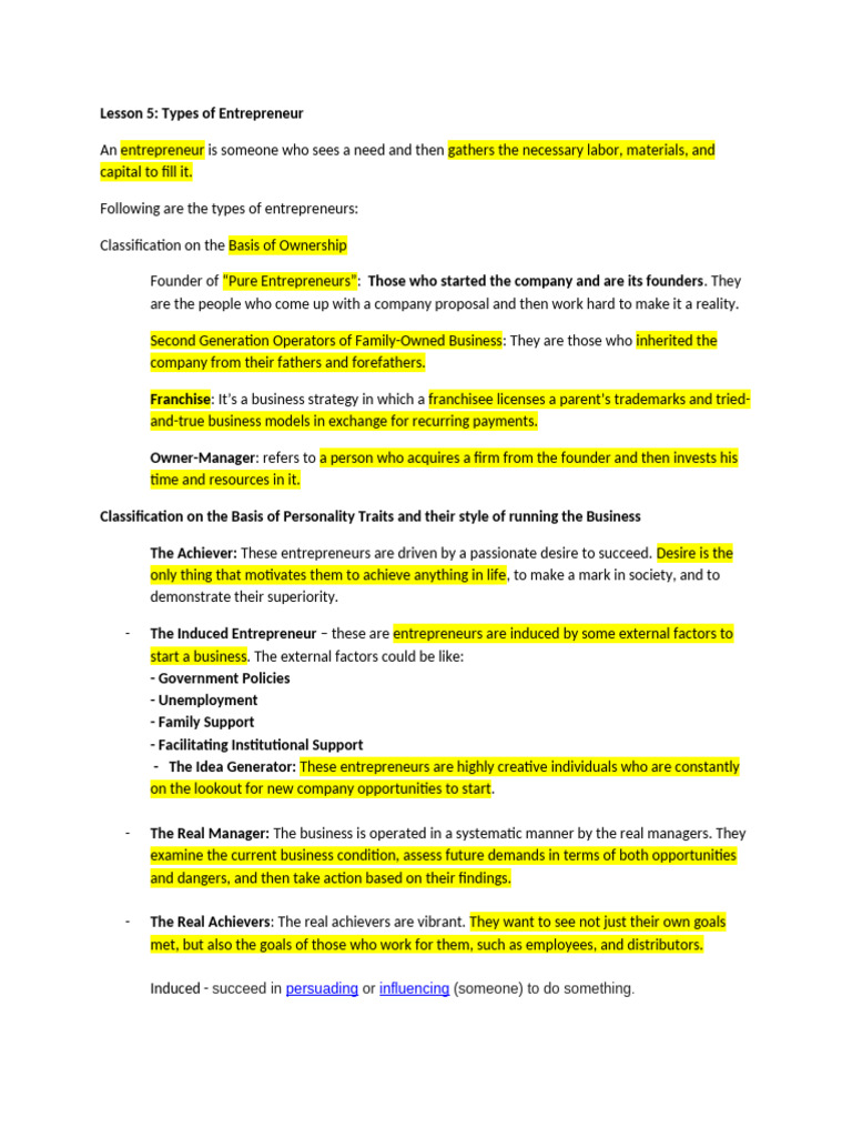 Lesson 5 and 6 Entrep | PDF