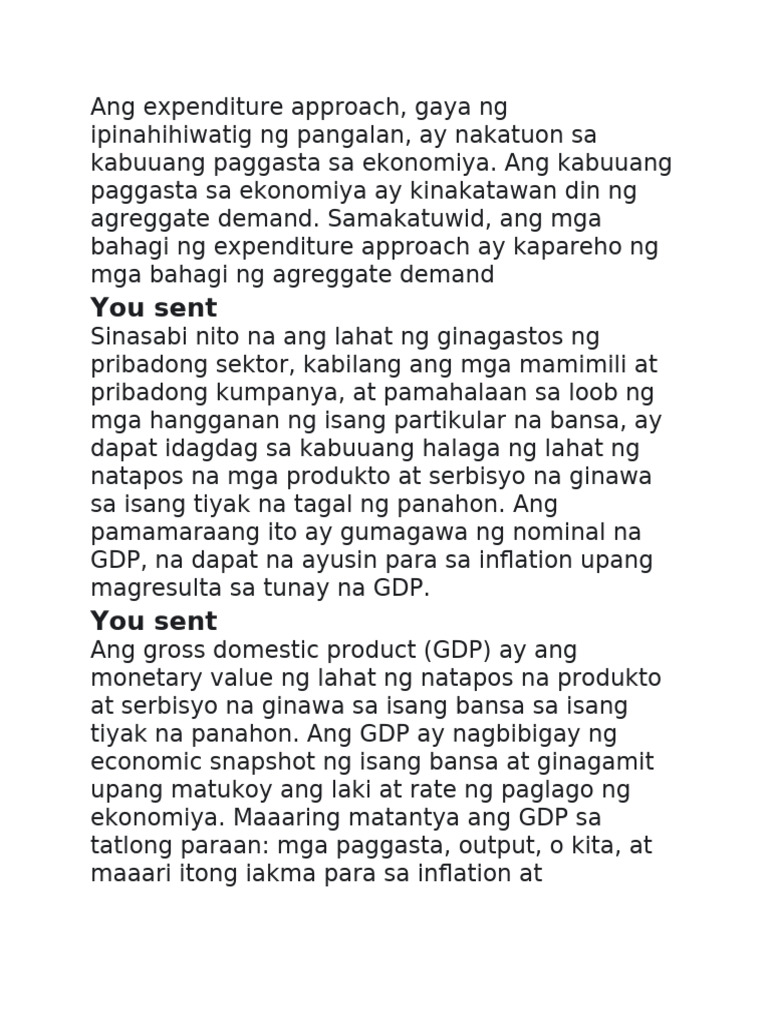 Ang Expenditure Approach | PDF