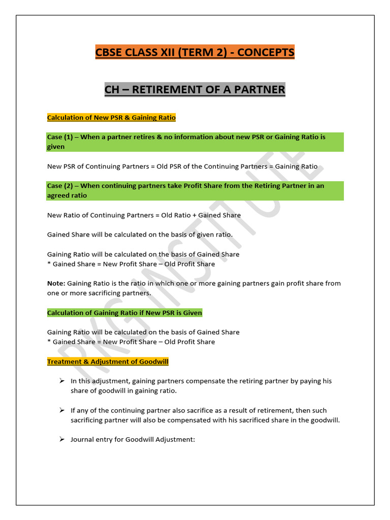 Accounts Term 2 Concepts & Theory | PDF