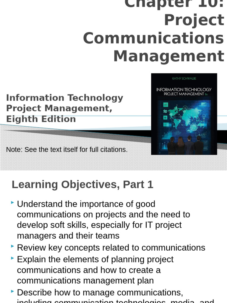 Chapter 10 Project Communications Management Free Elec 3 | PDF