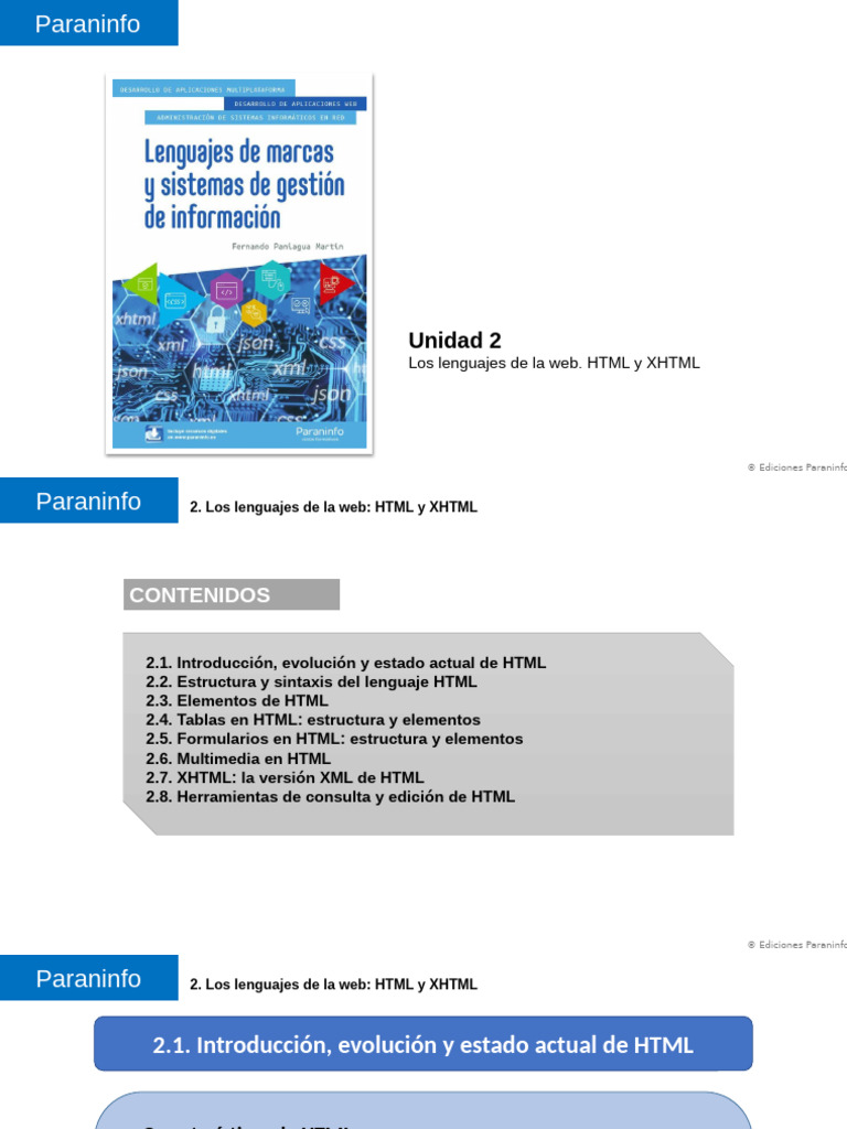 Lenguajes de Marcas - Unidad 2 | PDF