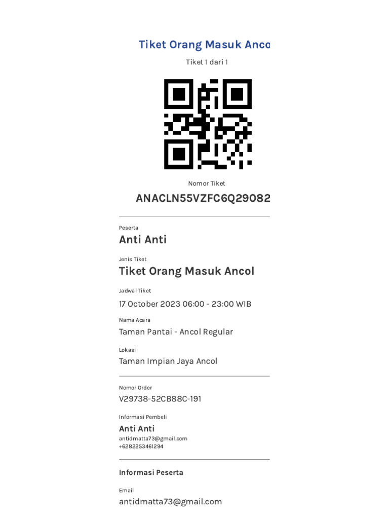 Tiket 2 | PDF