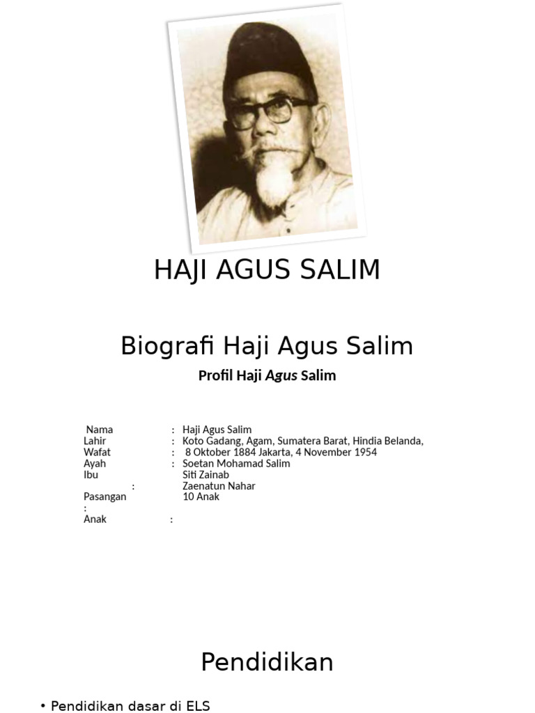 Agus Salim | PDF