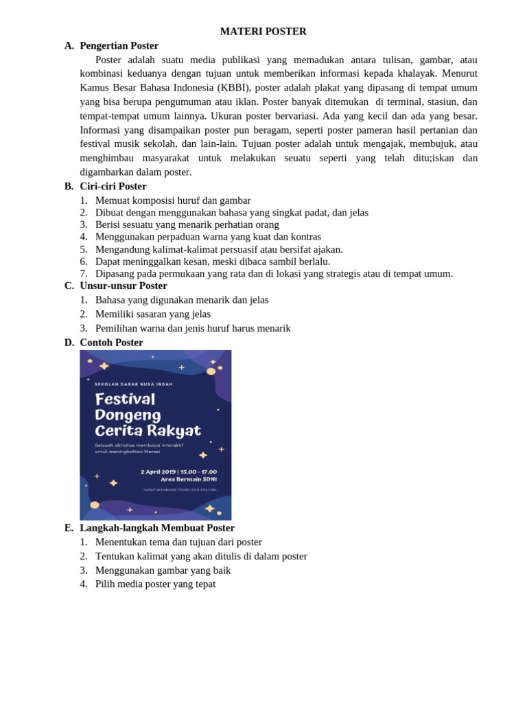Materi Poster | PDF