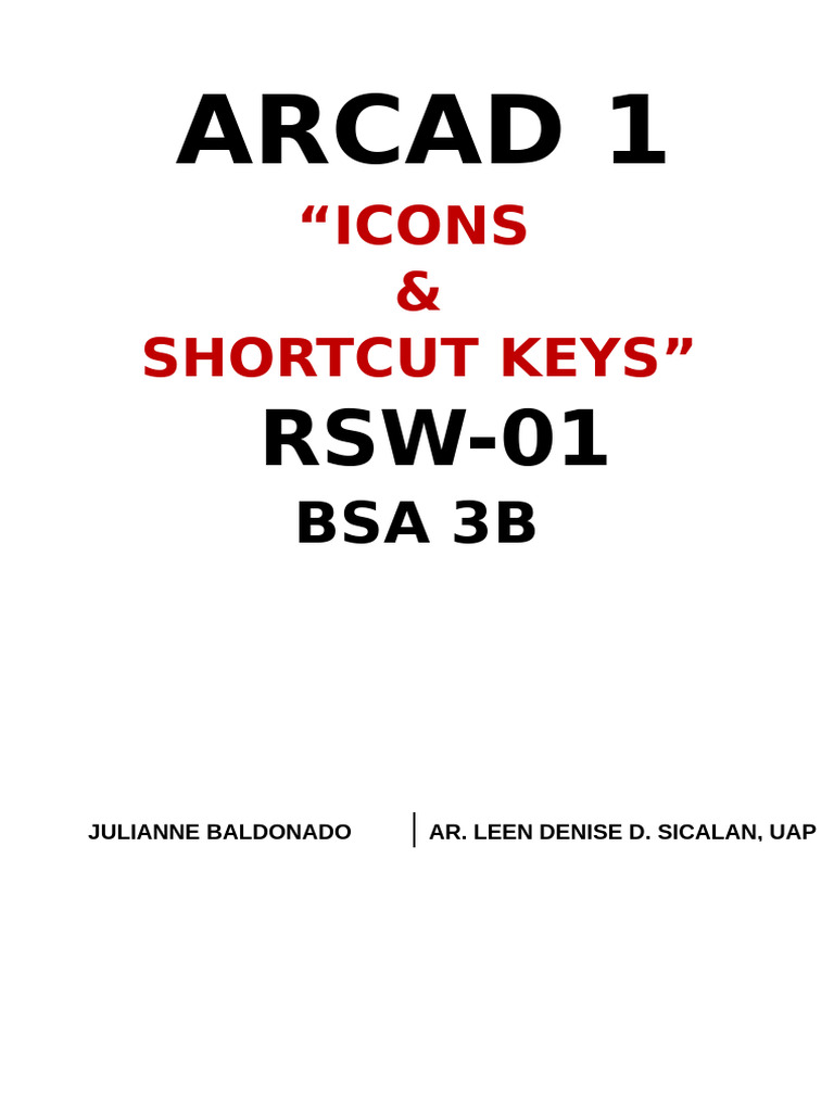 RSW Format 1 | PDF