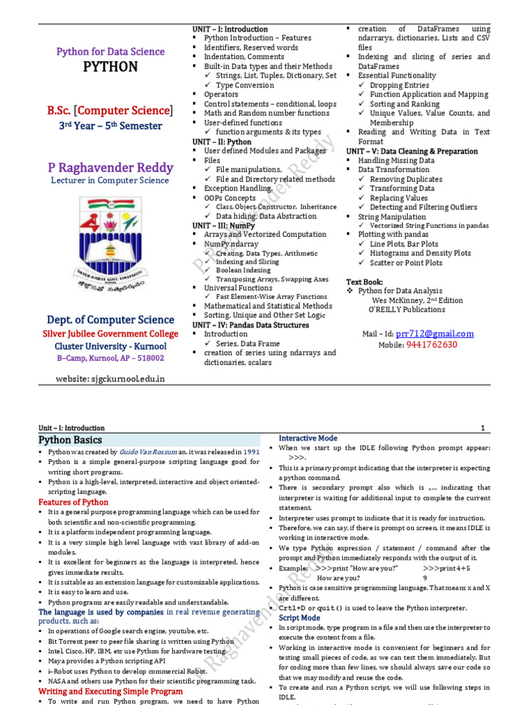 Python 1 | PDF