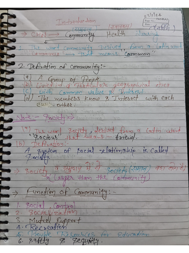 CHN Notes1 | PDF