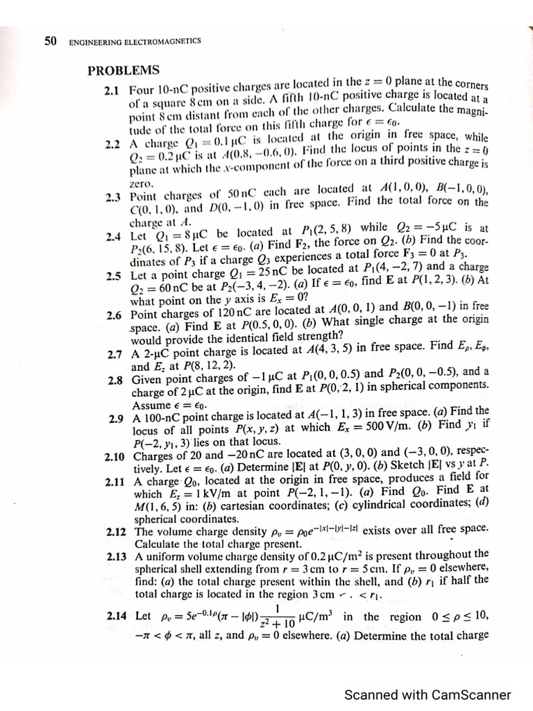 EMF Chapter 2 Assignment | PDF