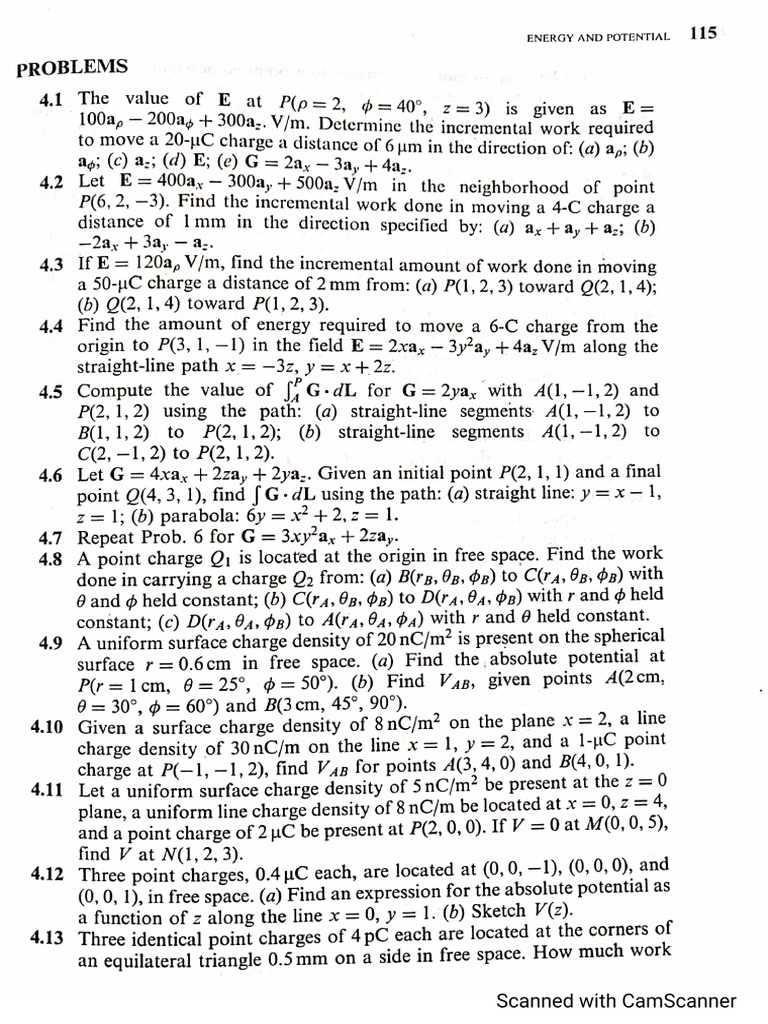 EMF Chapter 4 Assignment | PDF