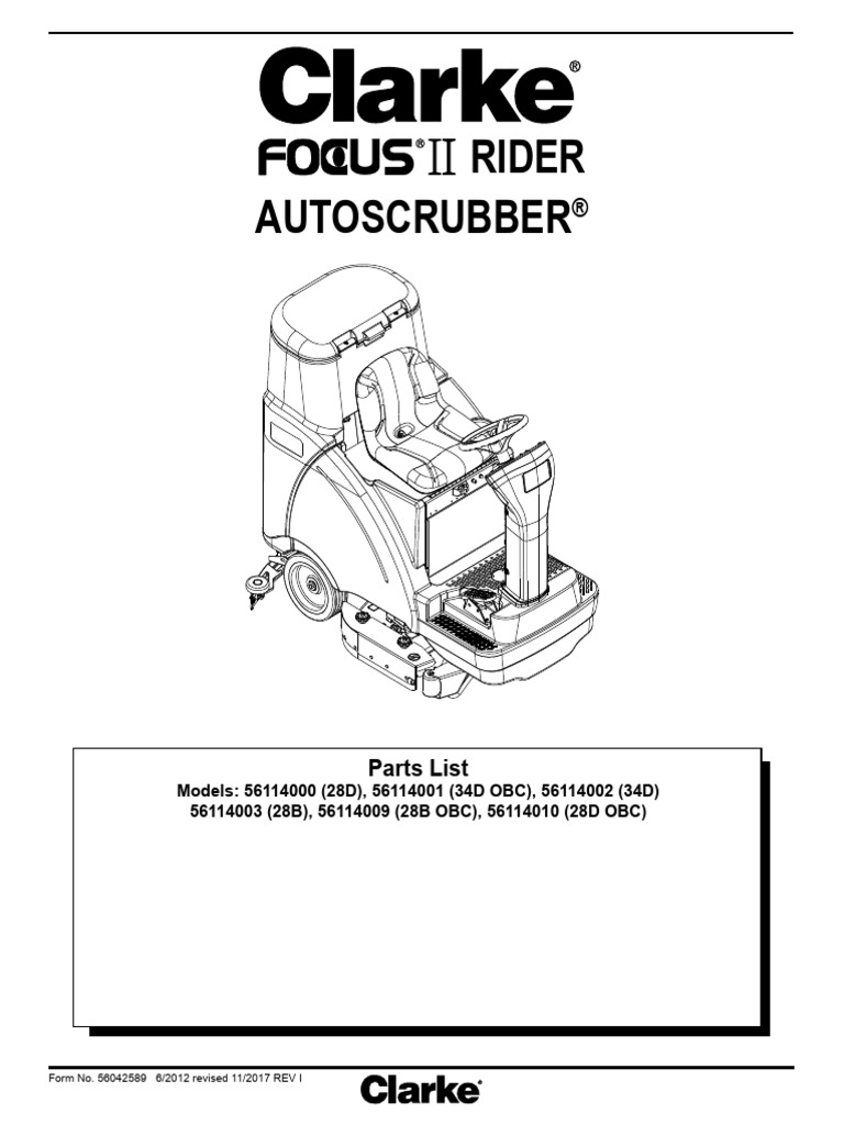 Clarke Focus Floor Scrubber | PDF