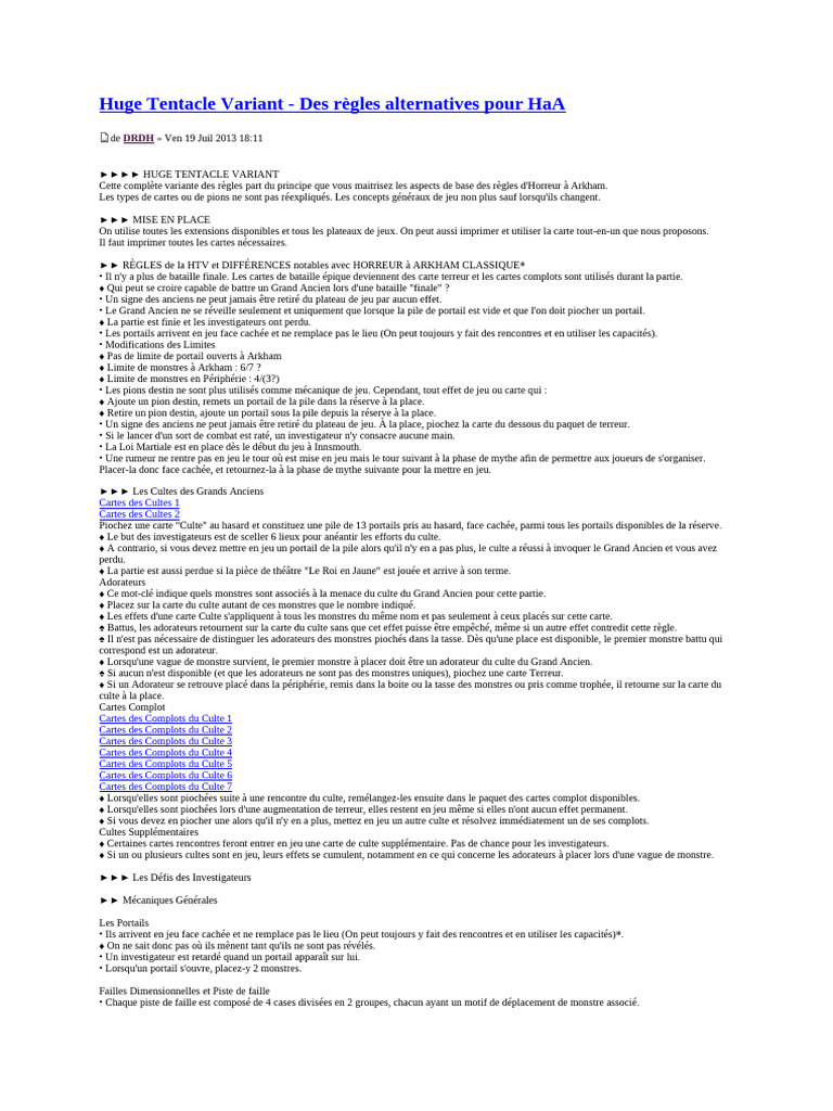 Huge Tentacle Variant | PDF