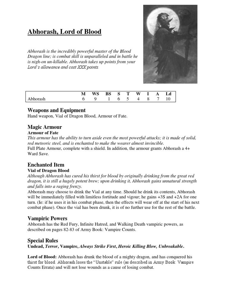 Abhorash: Blood Dragon Lord Guide | PDF