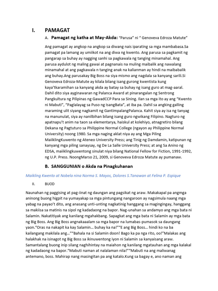 Maikling Kwento 2 | PDF