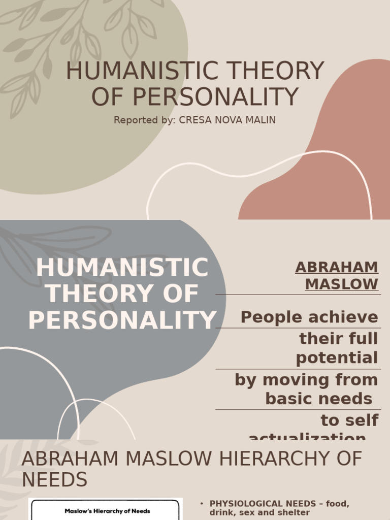 Humanistic Theory of Personality | PDF