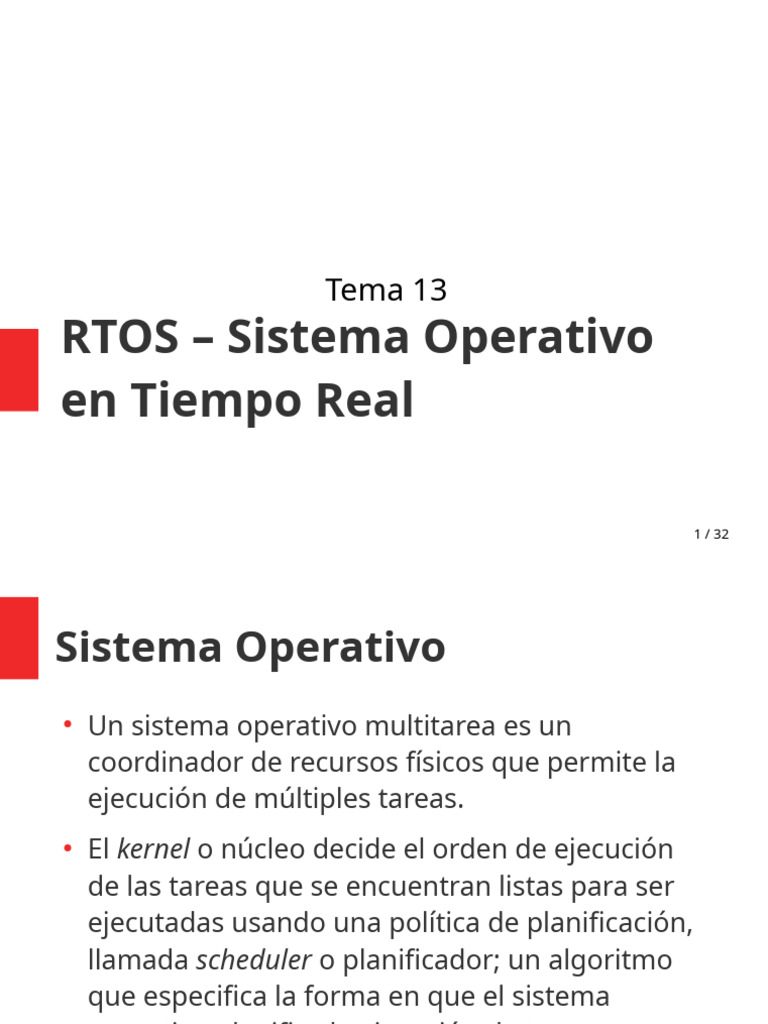 Tema 13 RTOS | PDF