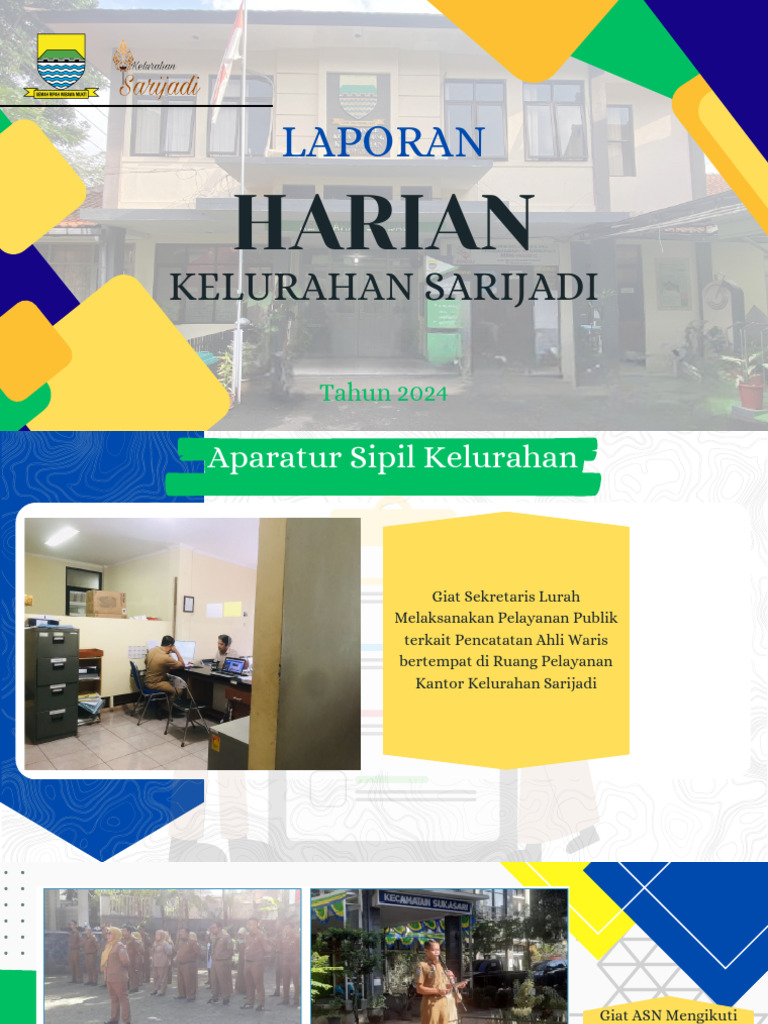 Laporan Harian Kegiatan Kelurahan Sarijadi Selasa, 03 September 2024 | PDF