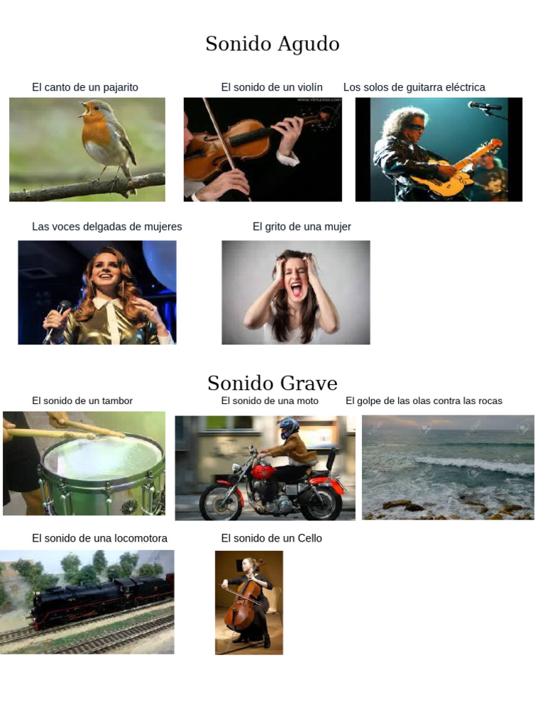 5 Sonidos Agudos y 5 Graves | PDF