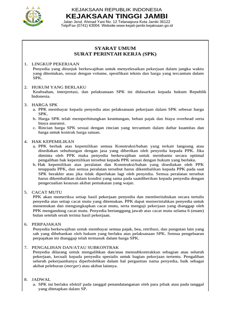 Syarat Umum | PDF