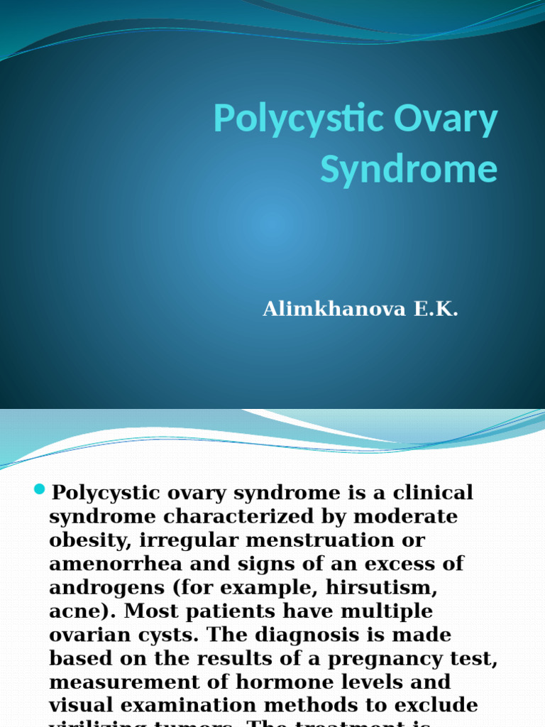 Polycystic Ovary Syndrome | PDF