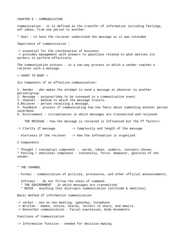 Chapter 6 Communication Pdf