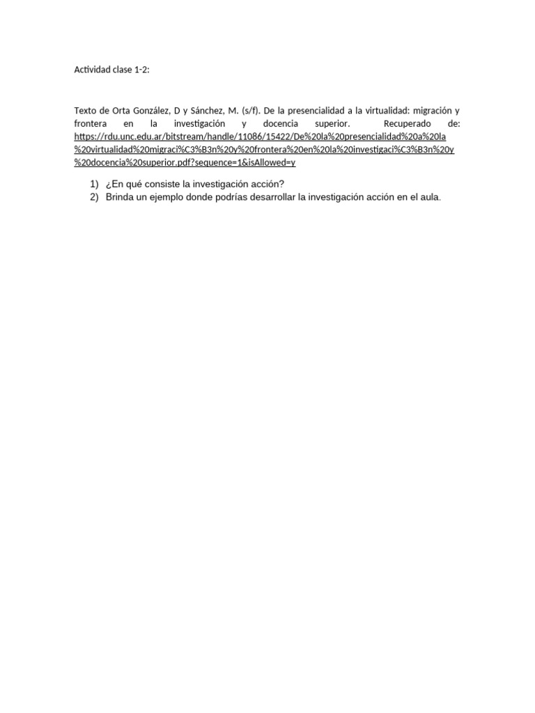 Actividad Clase 1-2 | PDF