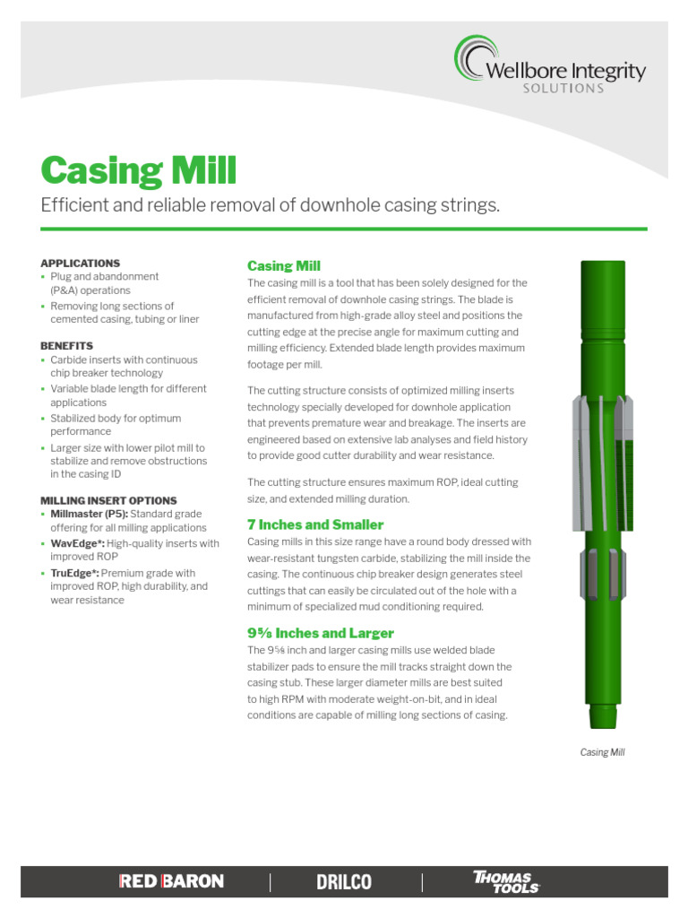 Casing Mill Ps WIS FS MKT 108 r3 | PDF | Home & Garden | Computers