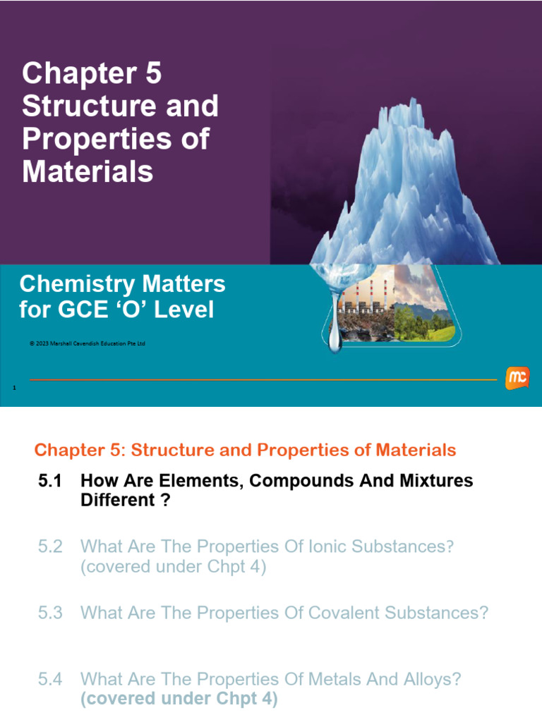 1. Structure & Properties of Materials Notes_Student_Updated | PDF