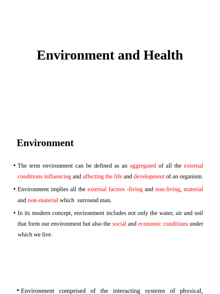 04 Environment and Health | PDF