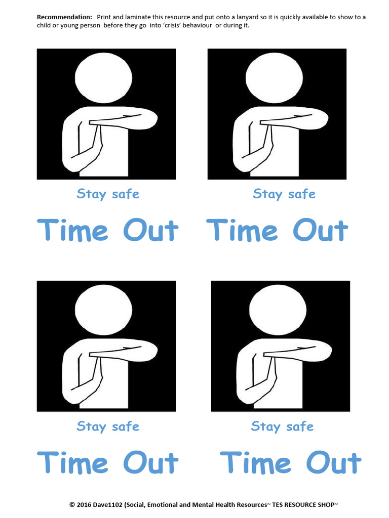 Time-out-cards | PDF