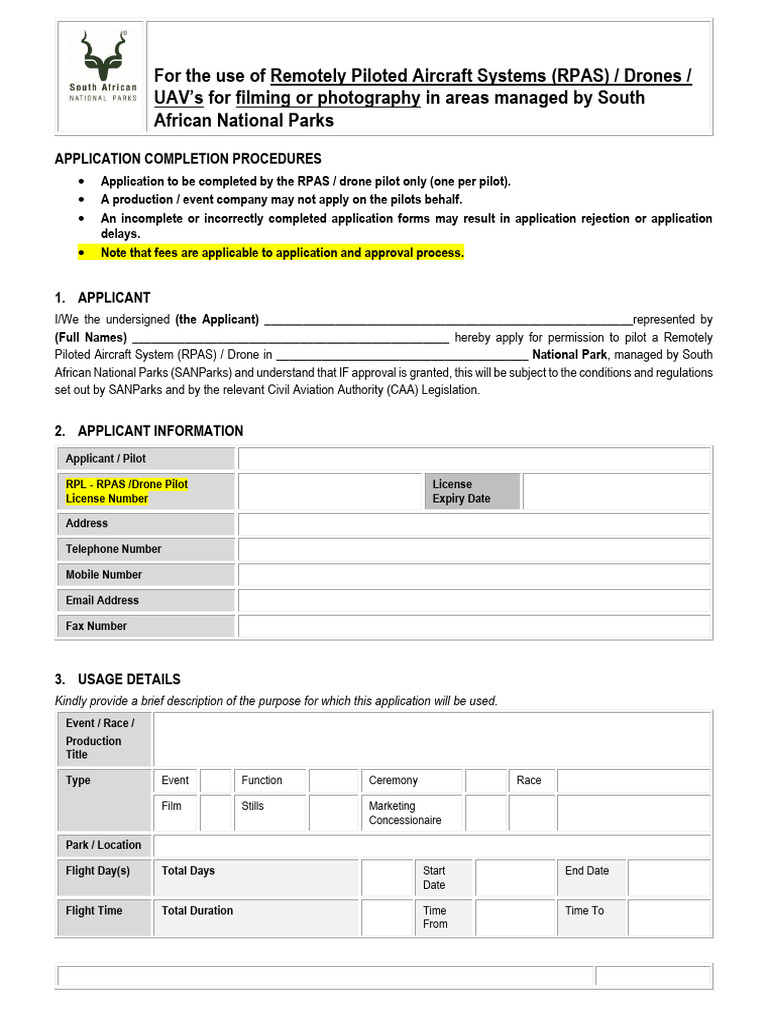App Form Drones | PDF | Indemnity | Unmanned Aerial Vehicle