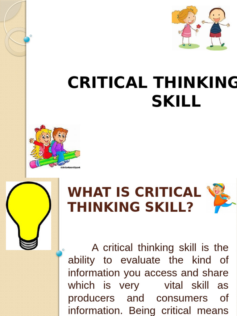 Critical Thinking | PDF