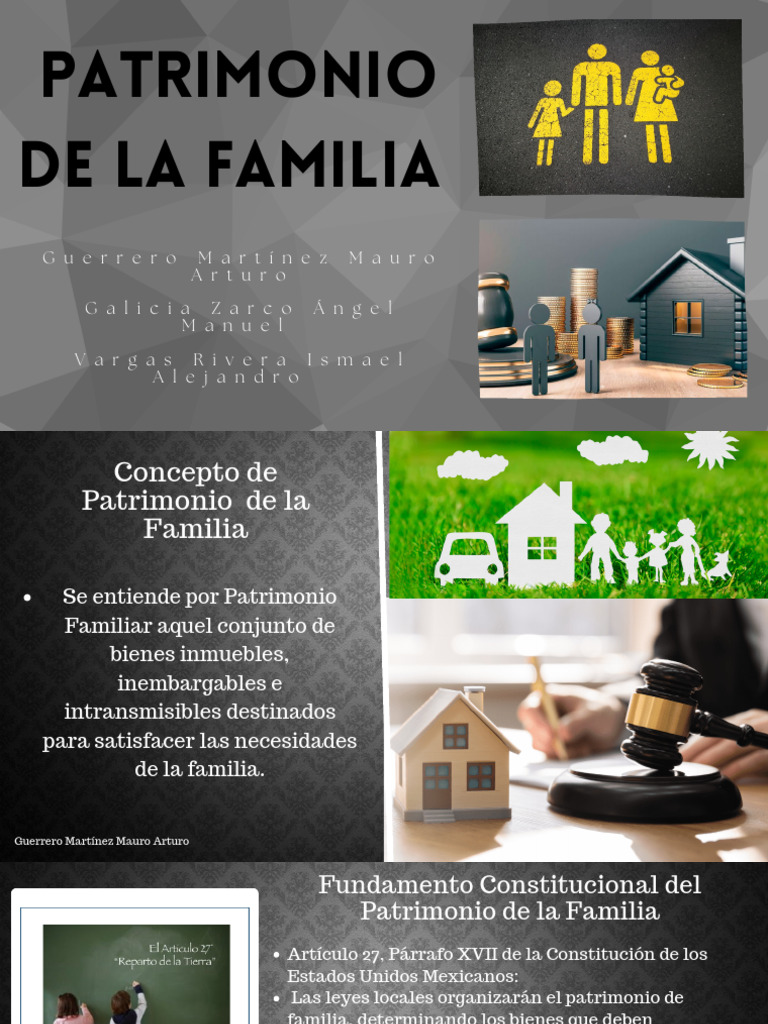 Patrimonio Familiar | PDF | Bienes (Ley) | Propiedad