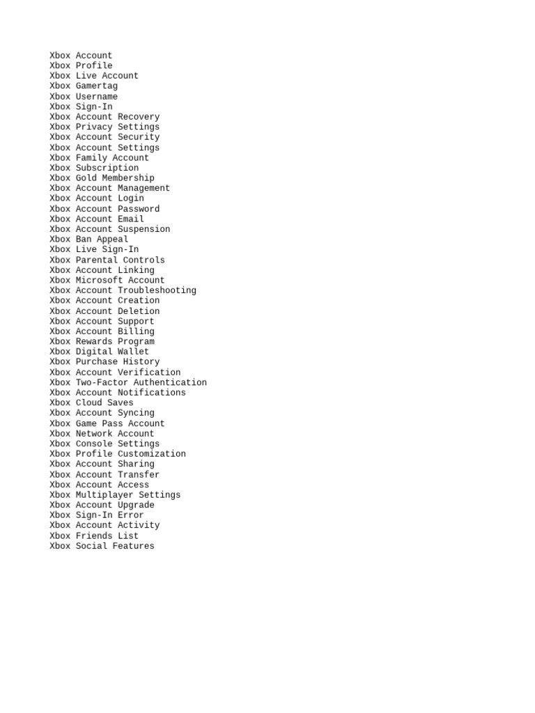 Xbox | PDF