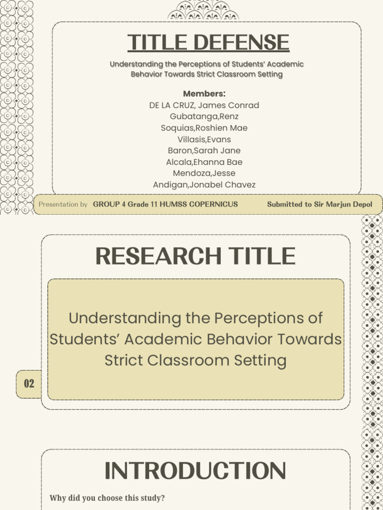 Title Defense - 20240515 - 071539 - 0000 | PDF | Questionnaire | Cognition