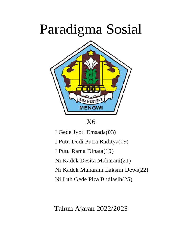 Paradigma Sosial | PDF