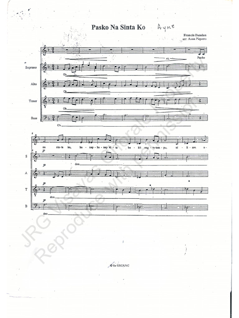 PDF Pasko Na Sinta Ko (Piquero) | PDF