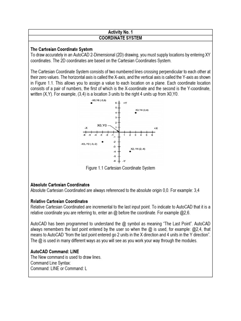 Coordinate System | PDF